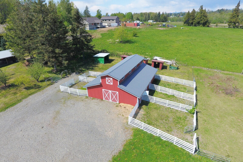 →PRICE REDUCTION← Shy 6 Acres, Newer Barn, Amazing Mt Baker View ...