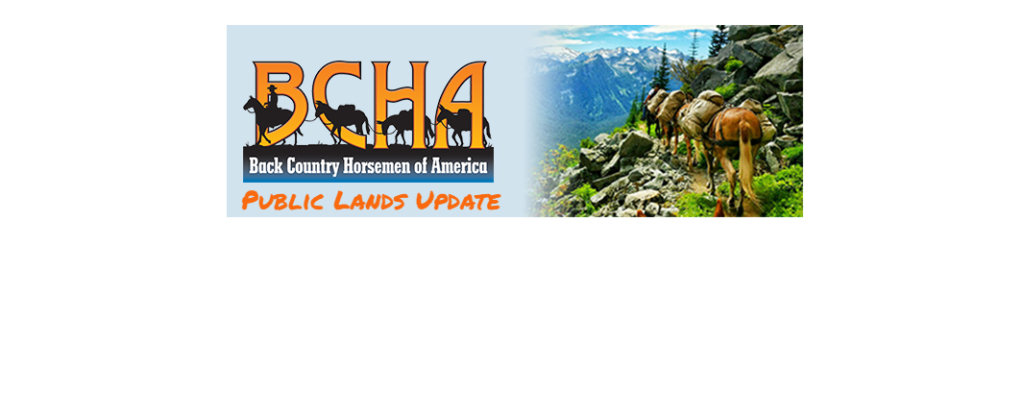 BCHA Public Lands Update Logo - The Northwest Horse Source